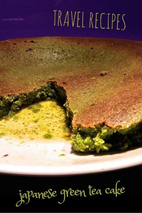 Simple recipe for Japanese green tea cake - Nomadic Boys